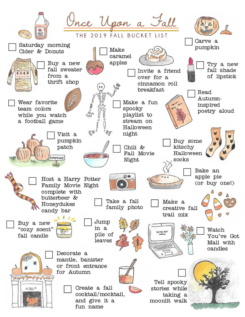 Fall Bucket List 2019 1 Enjoying The Small Things