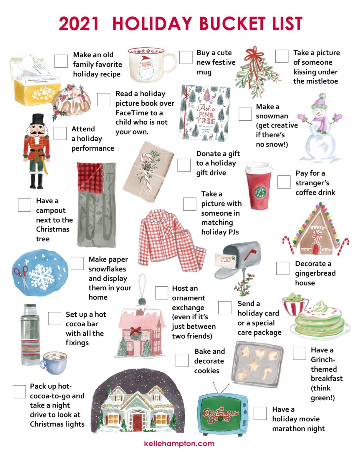 The 2021 Holiday Bucket List - Enjoying the Small Things